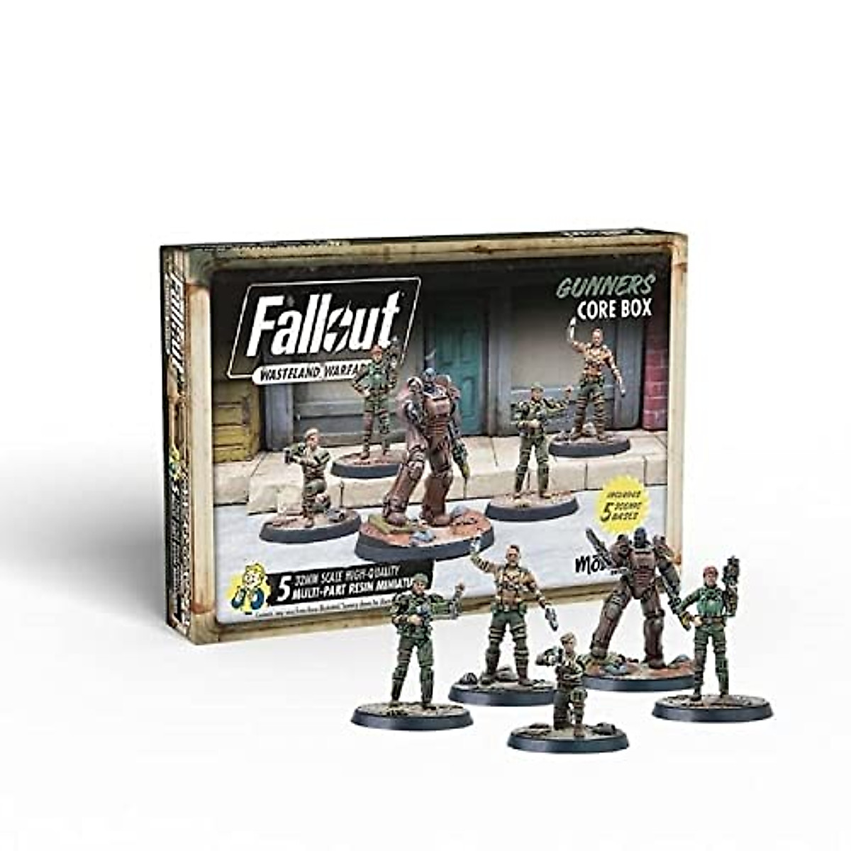 Modiphius Fallout - Wasteland Warfare - Gunners Core Box, Multi