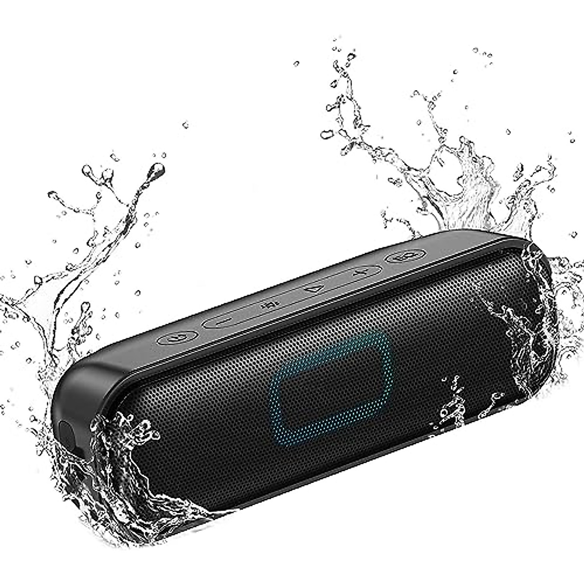 Bluetooth Speakers, Portable Speakers Bluetooth Wireless with 20W Loud Stereo Sound, IPX7 Waterproof Shower Speakers, TWS Loud Party Speakers, Multi-Colors Lights, 15 Hrs Playtime for Indoor&Outdoor
