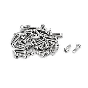 uxcell M3x10mm 316 Stainless Steel Phillips Pan Head Machine Screws Fasteners 50 Pcs