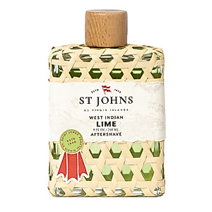 St Johns West Indian Lime Aftershave Lotion 8 Oz Splash. Fresh Lime Scent for Men. Cool and Refreshing Aftershave Lotion. One of our Best Aftershaves for 70 years.