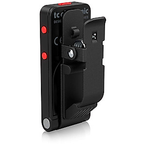 TC Electronic UNITUNE CLIP NOIR Headline Black Clip-On Tuner with Strobe and Chromatic Modes and 108 LED Matrix Display for Uncompromised Tuning Quality