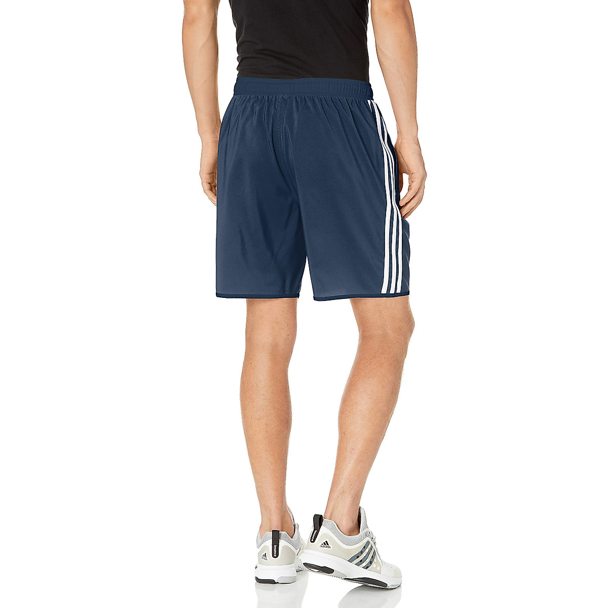 adidas mens 3-Stripes CLX Swim Shorts Crew Navy/White Small