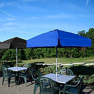 Strombergbrand The Vented Bistro, Large Outdoor Patio Umbrella with Tilt Adjustments, Café Style Market Umbrella, Patented Construction, Commercial Quality Heavy Duty Table Top Umbrella, Black