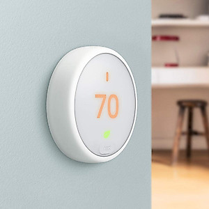 Google Nest Thermostat E - Programmable Smart Thermostat for Home T4000ES - 3rd Generation Nest Thermostat (Frosted White)- Compatible with Alexa