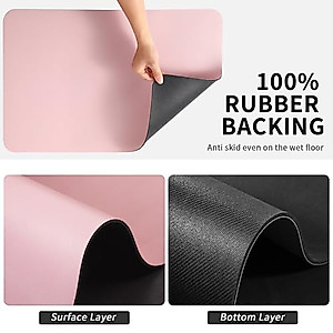 HotLive Coffee Mat - Coffee Bar Mat for Countertops | Coffee Bar Accessories Fit Under Coffee Maker Espresso Machine | Absorbent Hide Stain Rubber Backed Dish Drying Mat for Kitchen Counter