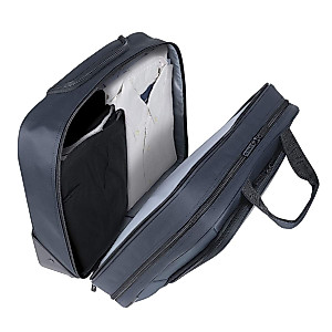 MOBILIS 14-17 inch PC Wheeled Case/Case/Travel Short Lounge Bag, Water-Repellent Material, Navy Blue