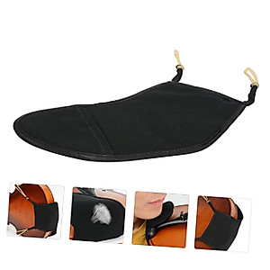 Totority Violin Pad 3 Pcs Violin Chin Rest Violin Shoulder Rest Violin Stand Soft Safety Violin Tuner Shoulder Rest for Violin 4/4 Violin Chin Cushion Violin Chin Protector Pad Cotton Foldable