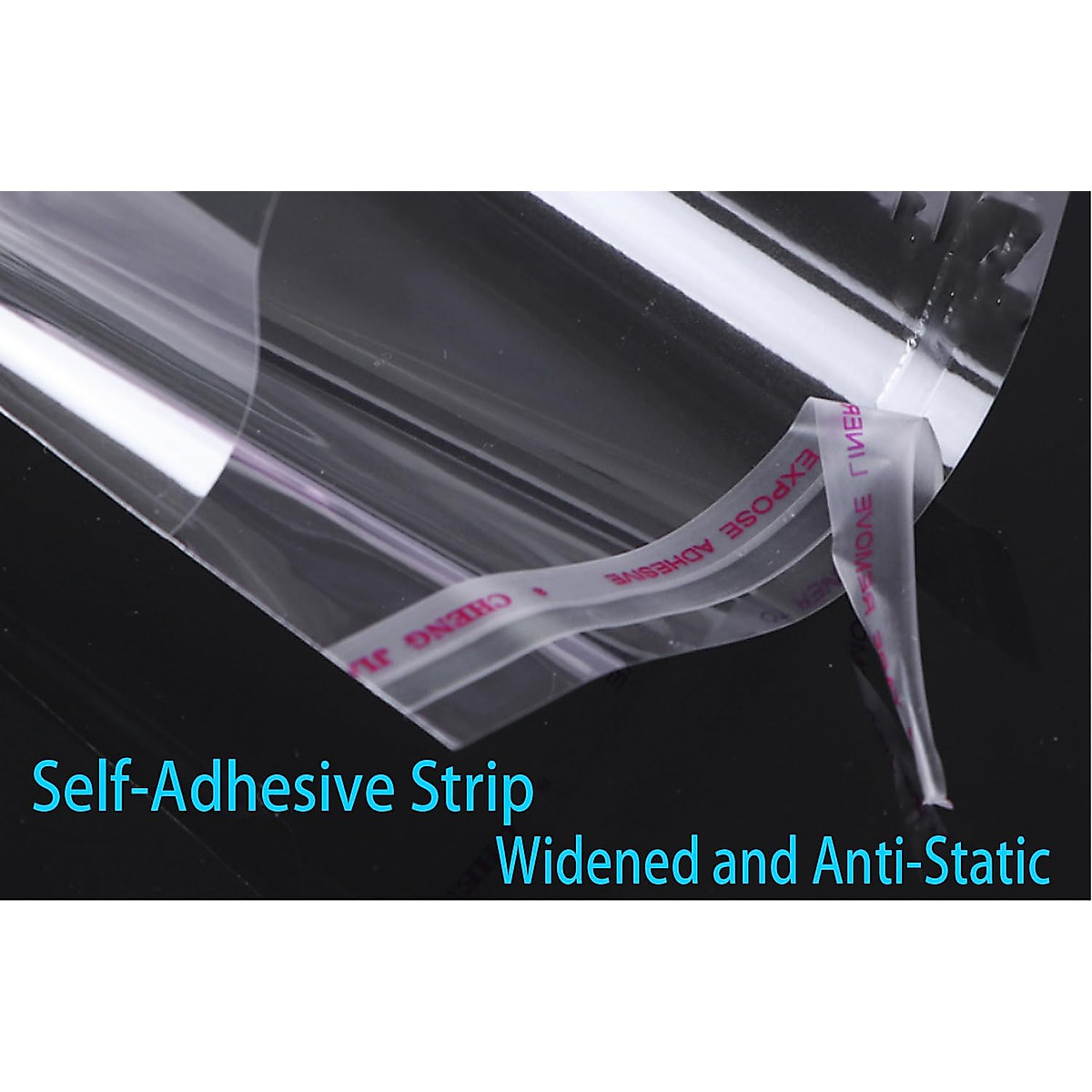 JOSDIOX Cookie Bags for Gift Giving,Self Sealing Cellophane Bags,Clear Resealable Cellophane Bags Self Adhesive Individual Cookie Bags for Packaging 200Pieces (3 x 4)