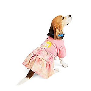 Petco Brand - YOULY Vacay Tiedye Dog Dress, Small, Pink