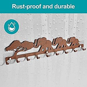 Autoly, coat rack wall mount installs the door hanger hook against the wall, coat hanger wall can organize the room. coat hooks wall mounted9 hooks 1 piece，OriginalDesignwall coat rack