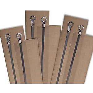 Impulse Sealer Replacement Parts 16 Inch Heat Seal Strips Teflon Tapes Sealer Replacement Element Grip Impulse Sealer Heating Element Service Spare Repair Kit-6 Pack