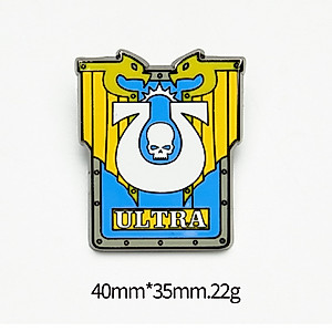 Starforged Compatible with Warhammer 40k Heraldries of the Chapters theme colored shield Pin1 PC