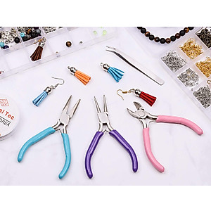 Jewelry Pliers, Shynek 3pcs Jewelry Making Pliers Tools with Needle Nose Pliers/Chain Nose Pliers, Round Nose Pliers and Wire Cutter for Jewelry Repair, Wire Wrapping, Crafts, Jewelry Making Supplies