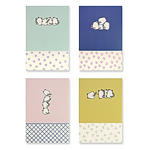 MILIKO A5 Kitty Series Softcover Notebook/Journal/Diary Set-8.27 Inches x 5.67 Inches, 4 Unique Designed Notebooks per Pack