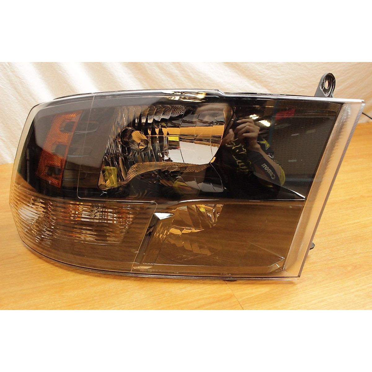 Mopar Dodge Ram 1500 2500 3500 Set Of Black Bezel Halogen Headlights OEM