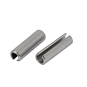sourcing map Tension Roll Pin, M4x16mm 304 Stainless Steel Split Spring Dowel 50pcs