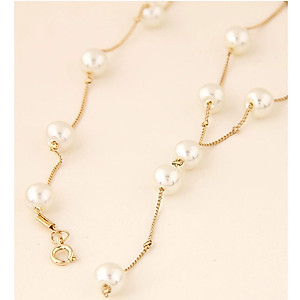 Faux Pearl Necklace Earring Bracelet Jewelry Set, Delicate and Classy Costume jewelry Favors