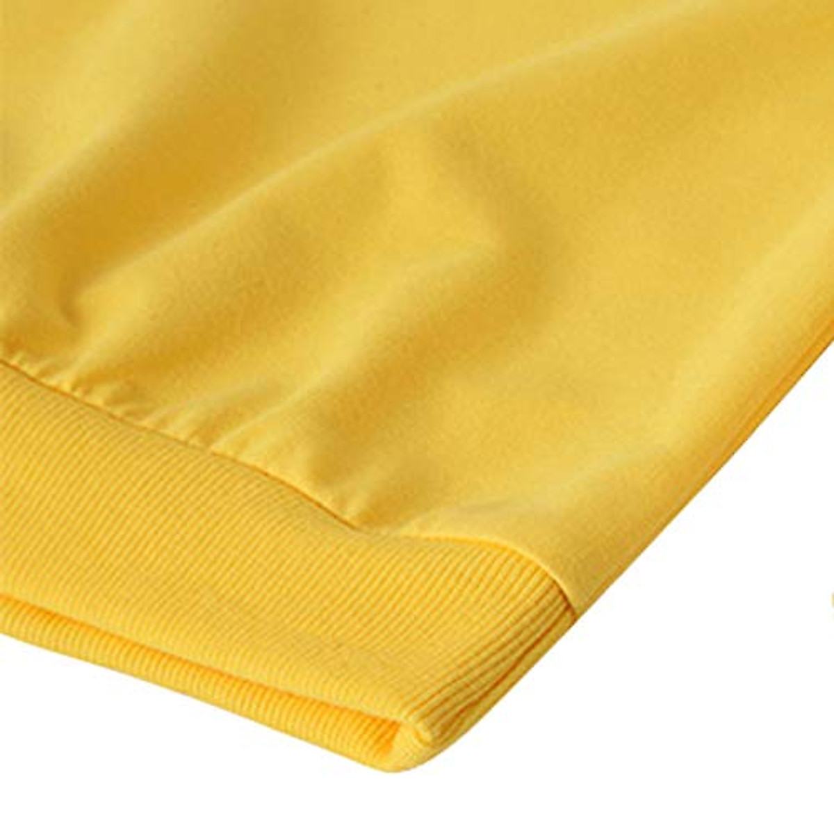 amropi Boy's Tracksuit Pullover Hoodie Jogging Pants Set 2 Pieces Sweatsuit (Yellow,8-9Years)