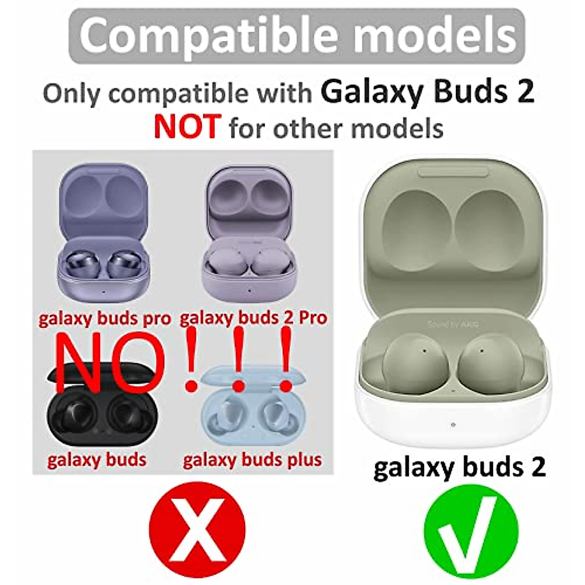 Dust Guard Ear Tips Kit for Galaxy Buds 2 SM-R177, 2 Ultra Thin Dust Proof Metallic Stickers Cover and 6 Pairs Replacement Eartips Compatible with Samsung Galaxy Buds 2 - S/M/L Rose Gold