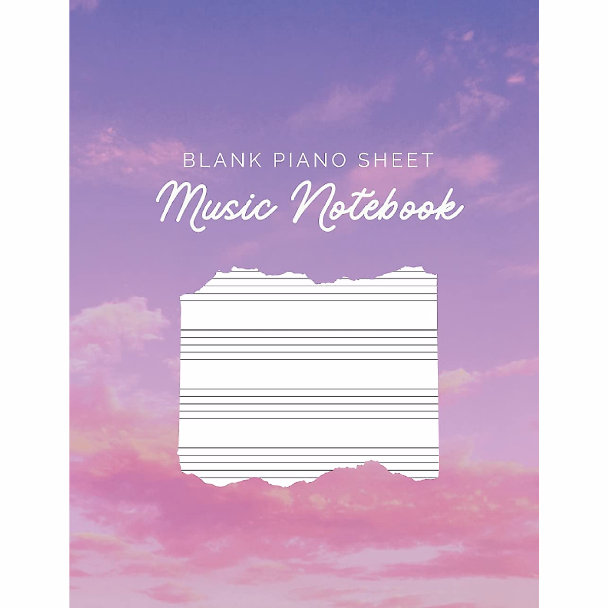 Blank Piano Sheet Music Notebook: Piano Manuscript Paper For Beginners And Intermediate, Piano Writing Notebook With 120 Pages 6 Staves Per Page, Full ... [Perfect Gift For Pianists &Piano Teachers]