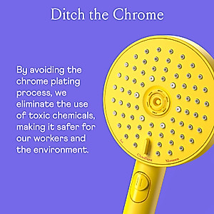 Sproos Handheld Shower Head, High Pressure, 3 Spray Functions Plus Pause, Extra Long 70 Inch Hose, Silicone Nozzles, Black