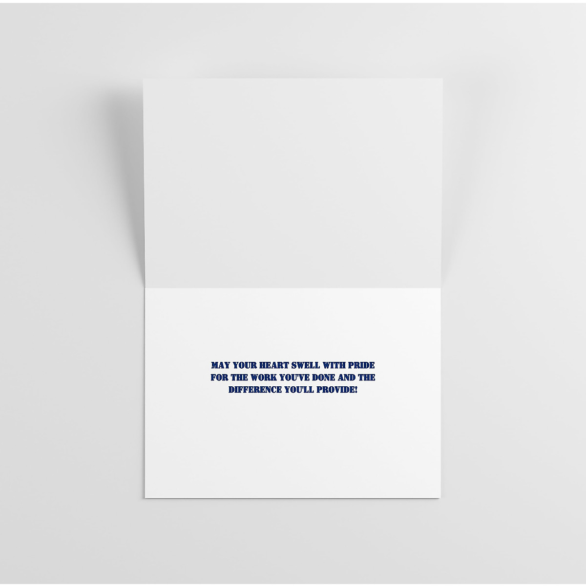 M Market On Mainstreet Graduation Cards w/Premium 32lb White Envelope, Peel and Seal Envelope, Made in the USA by Small Business (Police Academy Graduation)