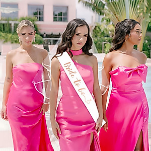 Dazed and Engaged Bachelorette Decorations, 70s Retro Groovy Bachelorette Party Decoration, Pink Orange Daisy Groovy Balloon Arch Bridal Shower Party Fringe Backdrop, Bride to Be Sash and Veil