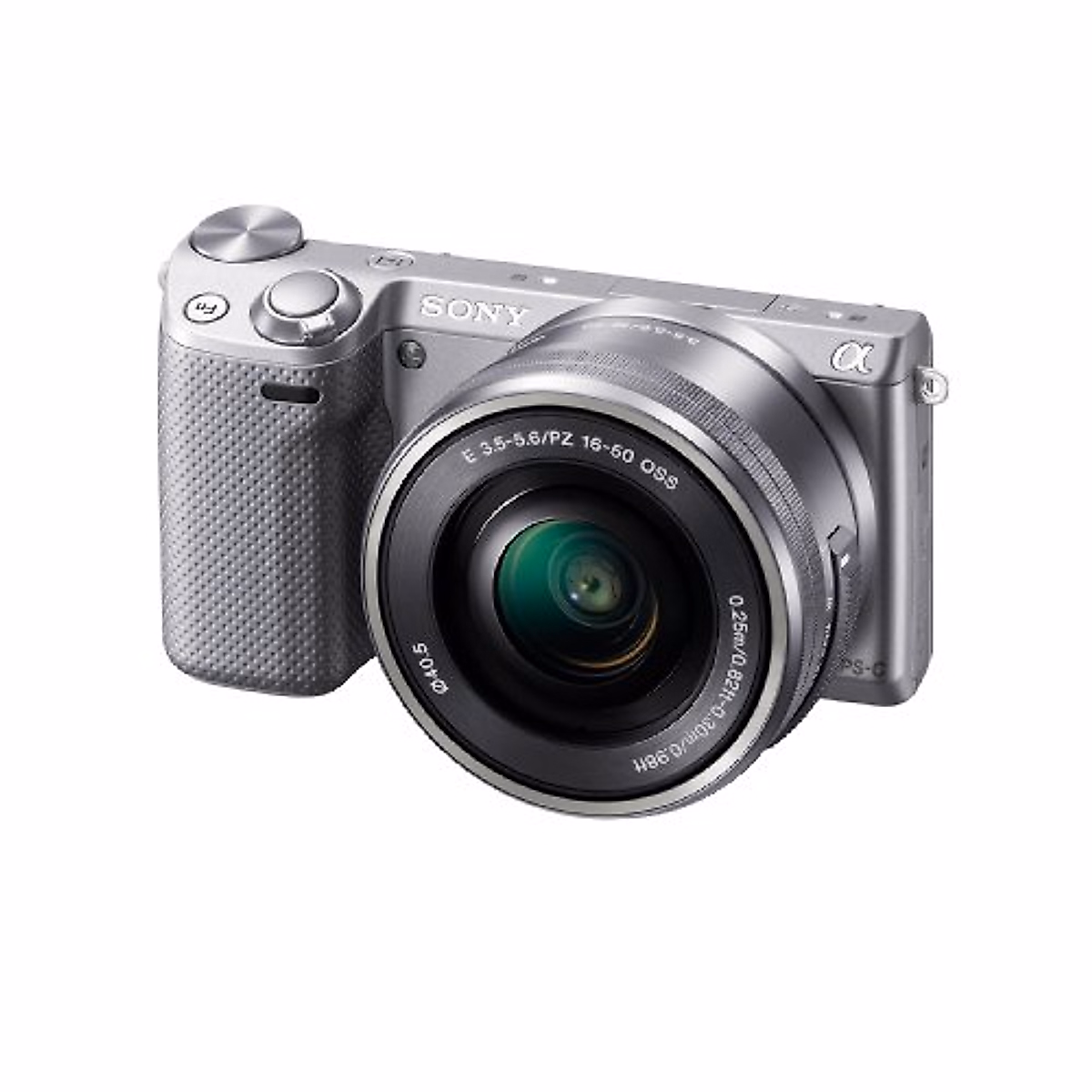 Sony NEX-5TL/S Mirrorless Digital Camera with 16-50mm Power Zoom Lens (Silver)