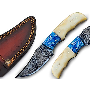 KNIFEIFY skinner fixed blade Knife: Handcrafted Elegance with Bone Handle - Perfect for Collectors and Outdoor Enthusiasts (CAMEL BONE)