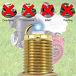 GREPSPUD 4pcs F7TC Spark Plugs GX120 GX160 GX200 GX240 GX270 GX340 GX390 Sparkplugs with Wrench for 4-Stroke Engine Generator Lawnmower Chainsaw Tractor Water Pump Rototiller Go Kart Mini Bike