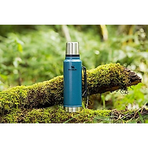 Stanley Classic Vacuum Insulated Wide Mouth Bottle - Hammertone Lake - BPA-Free 18/8 Stainless Steel Thermos for Cold & Hot Beverages - 1.5 QT