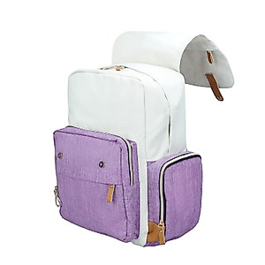 Ramhorn Diaper Bag Multifunction Travel Backpacks for Mom with Insulated Pockets and Laptop Compartment, purple