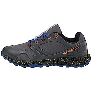 Merrell unisex child Altalight Low Hiking Sneaker, Grey/Orange, 4.5 Big Kid US
