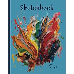 Sketchbook: Notebook suitable for drawing, writing, painting, sketching or doodling, with 110 pages and dimensions of 8.5" x 11" (Creative Abstract Cover)