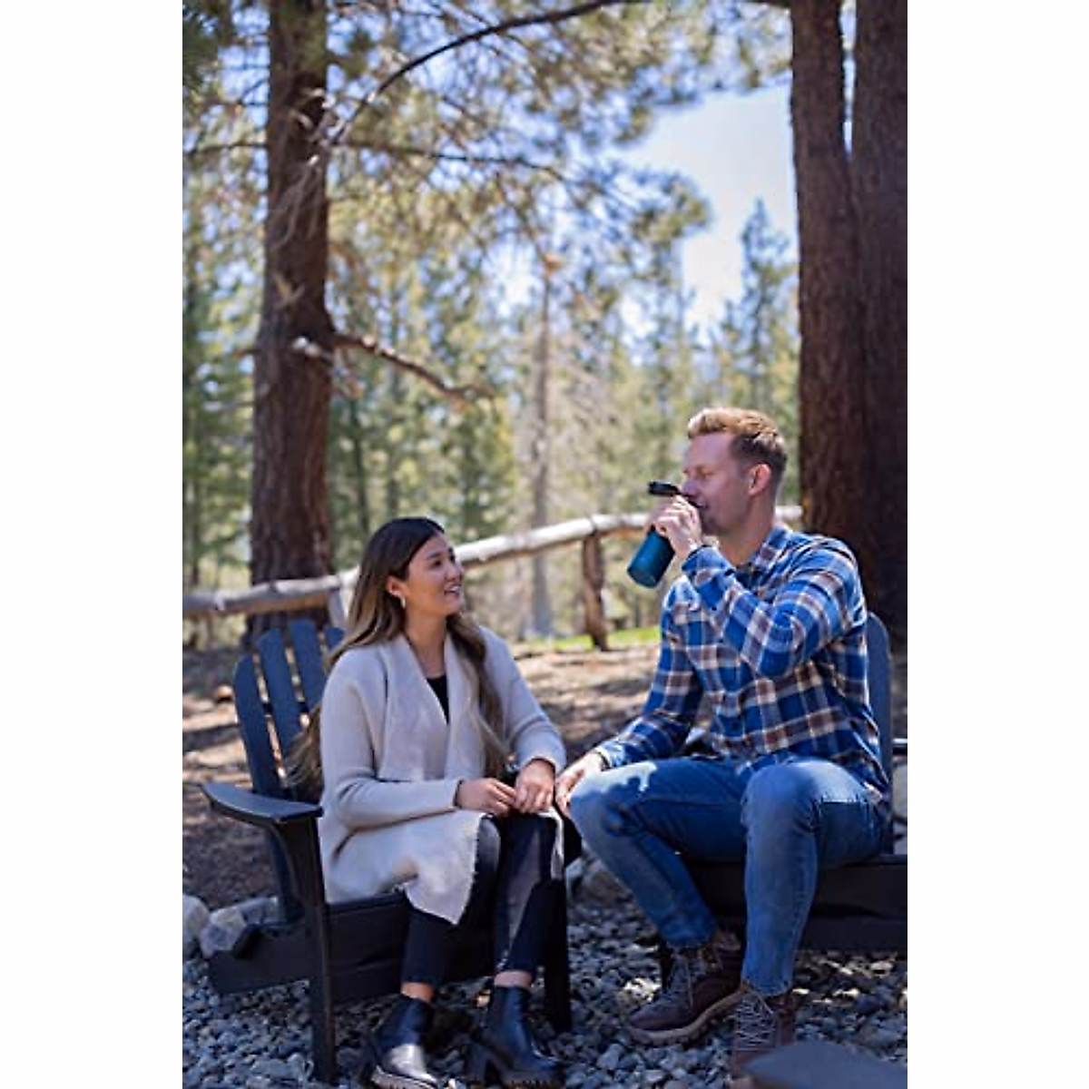 Simple Modern Insulated Thermos Travel Coffee Mug with Snap Flip Lid | Leakproof Reusable Stainless Steel Tumbler Cup | Gifts for Women Men Him Her | Kona Collection | 16oz | Moonlight