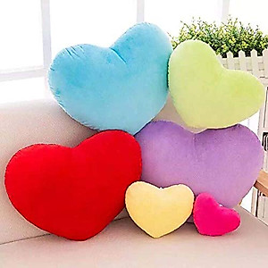Valentine’s Day Heart Shape Pillow,Cushion Fluffy Throw Pillows,Decorative Back Cushions for Friends,Plush Pillow Heart Shape, Gift for Valentine's Day Decorations