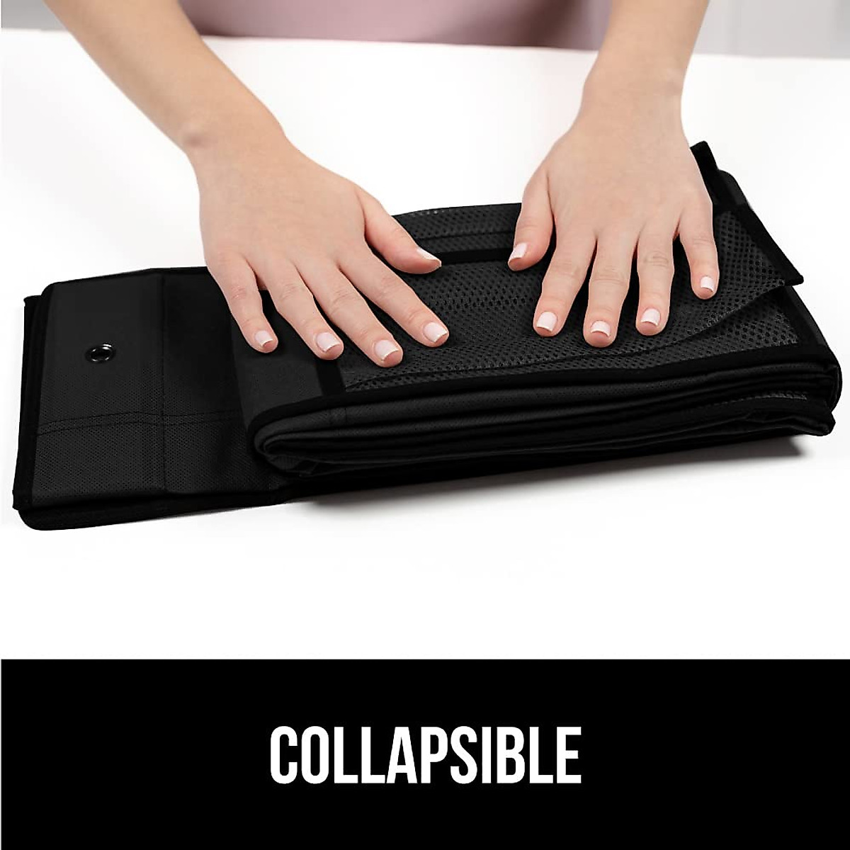 Gorilla Grip Shoe Holder Rack for Over the Door, 24 Mesh Pockets Hold up to 40 Pounds, Back of Closet Organizer, Behind Door Hanger, Nonslip Holders, Shoes, Sneakers and Home Accessories, Black