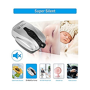 Aquarium Air Pump - AquaMiracle Fish Tank Bubbler Aerator, All-in-One Fish Tank Air Pump Kit, Quiet Small Aquarium Bubbler for 1-20 Gallon Aquariums