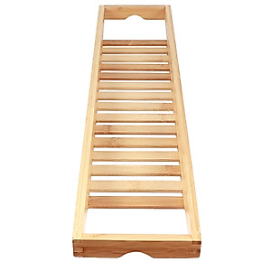 Bath Tray Organizer,Multifunctional Bamboos Bathtub Tray Rack,Wine Book Storage Shelf Shower Organizer Bathroom Supplies