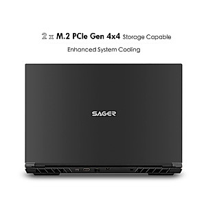 Sager 2023 NP8875D Gaming Laptop, 17.3 Inch QHD 240Hz 100% DCI-P3 G-Sync, Intel i9-13900HX, RTX 4060 8GB, 32GB RAM, 2TB Gen4 NVMe SSD, Win 11