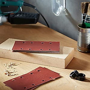 Bosch Accessories 2609256A84 Sanding Sheet Set for Orbital Sanders (10-Piece)