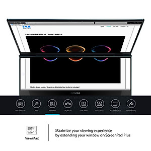 ASUS ZenBook Pro Duo UX581 15.6” 4K UHD NanoEdge Bezel Touch, Intel Core i9-9980HK, 32GB RAM, 1TB PCIe SSD, GeForce RTX 2060, Innovative ScreenPad Plus, Windows 10 Pro - UX581GV-XB94T, Celestial Blue