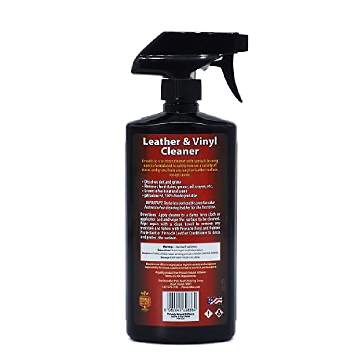 Pinnacle Natural Brilliance PIN-250 Leather and Vinyl Cleaner, 16 fl. oz.
