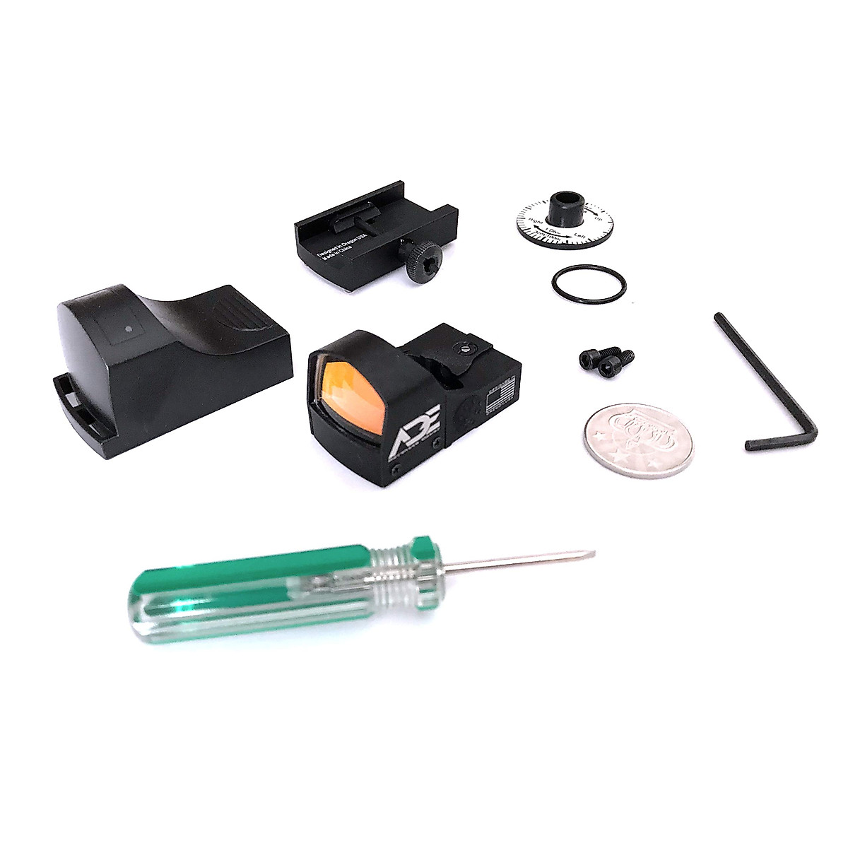 Ade Advanced Optics Compact RD3-009 Red Dot Reflex Sight for HK USP Pistol and Also a Standard Picatinny Mount