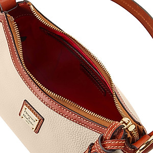 Dooney & Bourke Handbag, Pebble Grain Pouchette Shoulder Bag - Bone