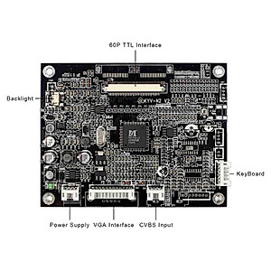 VSDISPLAY 7" 7 Inch 800X600 LCD Screen A070SN02 with VGA LCD Controller Board KYV-N2 V2