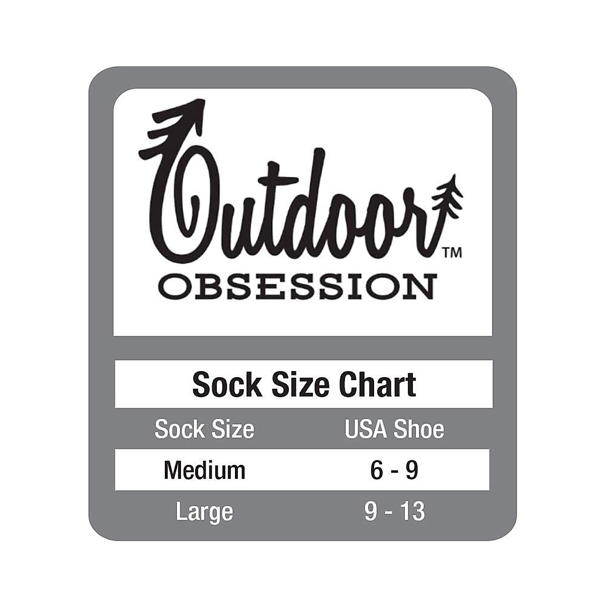 Outdoor Obsession Mens Insect Shield over the calf Socks 3 Pair Pack (Olive, Men's Shoe Size 6-9 - Sock Size Medium)