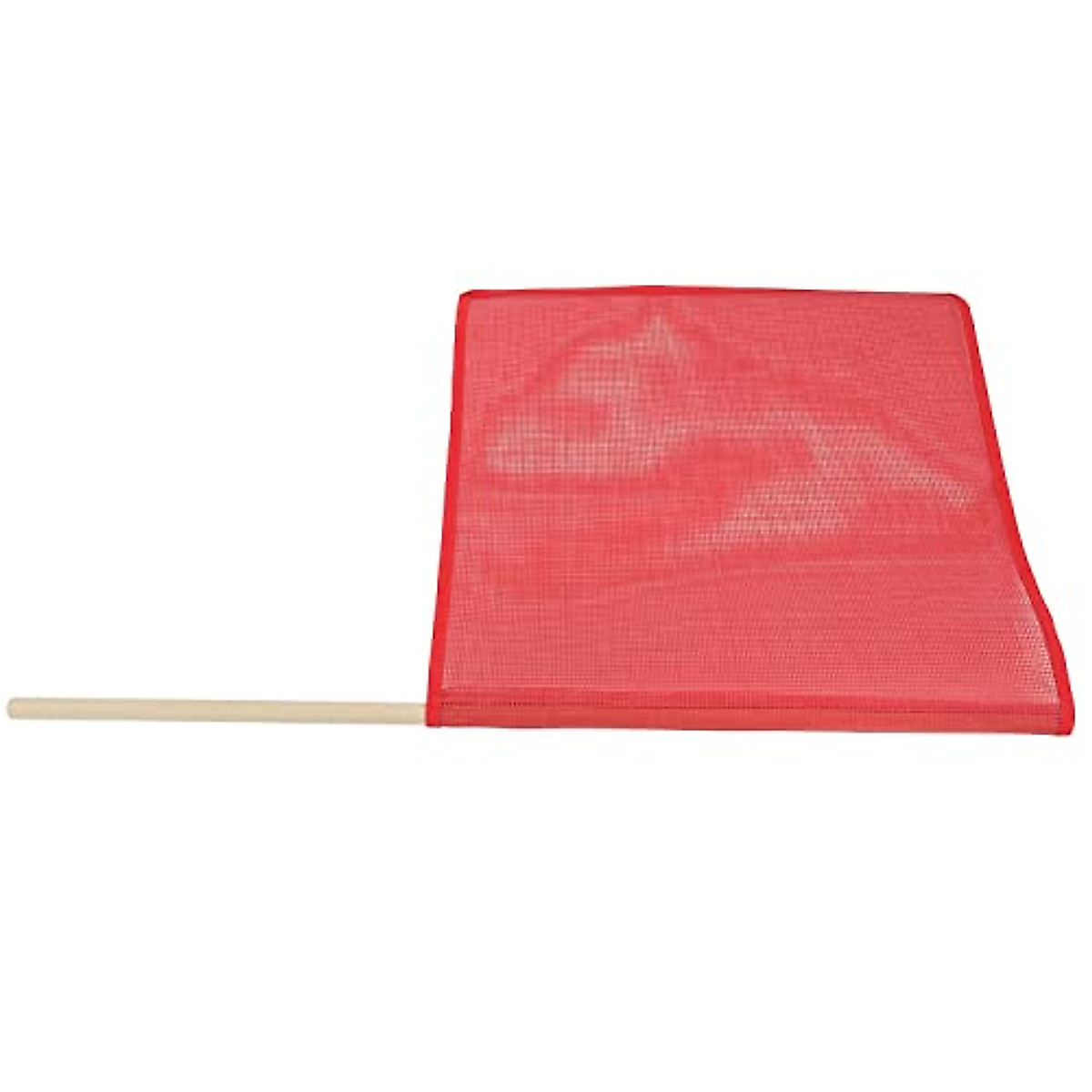 Mytee Products Red Safety Flags for Trucks with Dowel, DOT Compliant - 18 Inch x 18 Inch High Visibility Vinyl Mesh Warning Flags, 4 Pack