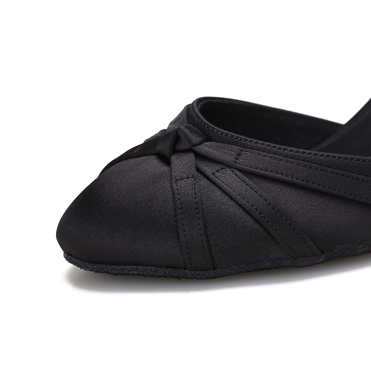 Ballroom Dance Shoes Ladies Dance Shoes Closed Toe Dance Shoes Social Dancing Shoes for Women with High 2.5" Black Size 9