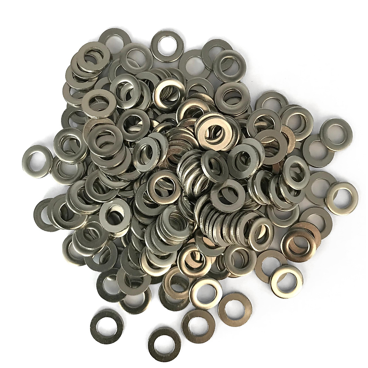 M6 Flat Washer, 304 Stainless Steel, 6mm ID, 12mm OD, 1.5mm Thickness, Plain Finish, for Bolt and Screw (Pack of 200)